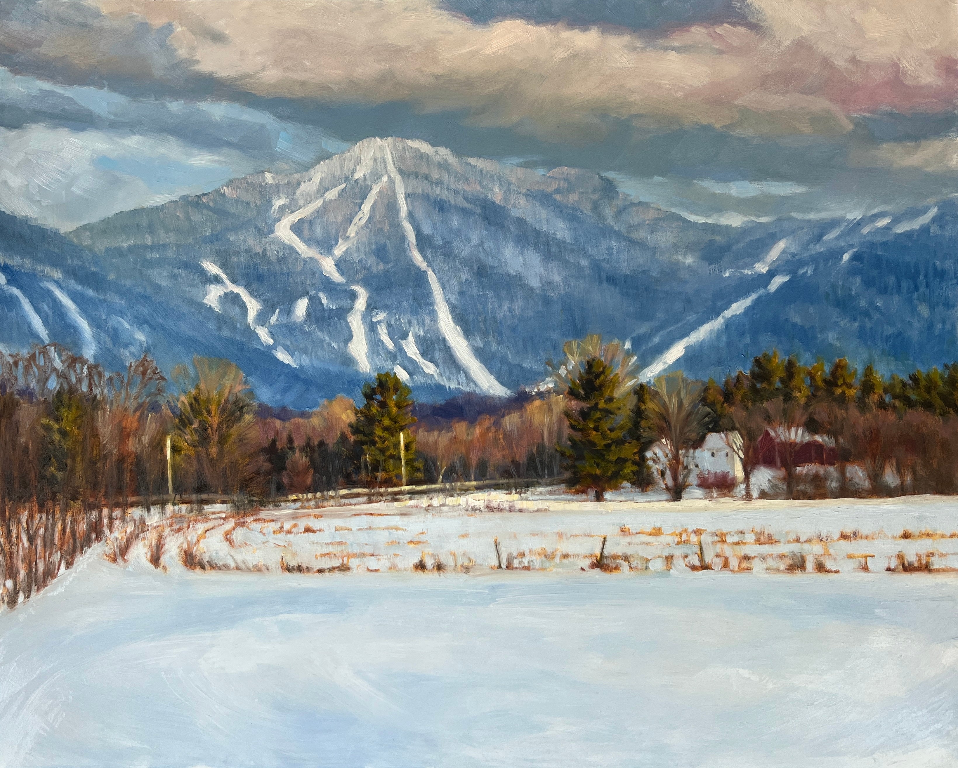 "Smugglers’ Notch" Original Oil Painting - Carrie Pill