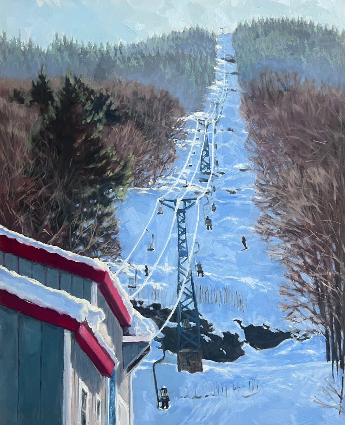 “Single Chair” Original Oil Painting - Default Title - Carrie Pill